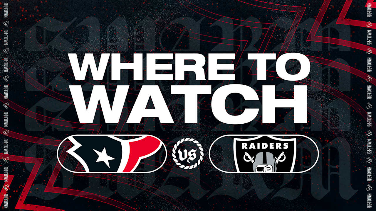 Where to stream, watch or listen to Texans vs Raiders