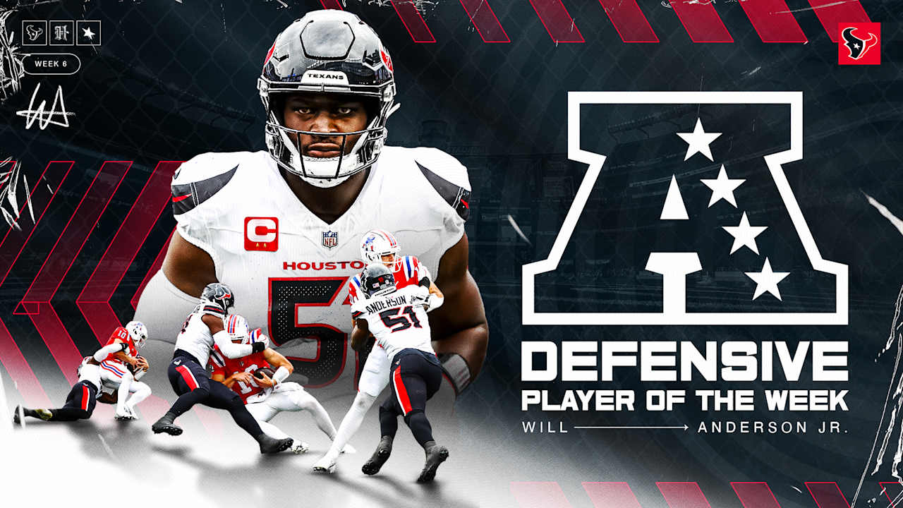 Houston Texans DE Will Anderson Jr. named AFC Defensive Player of Week