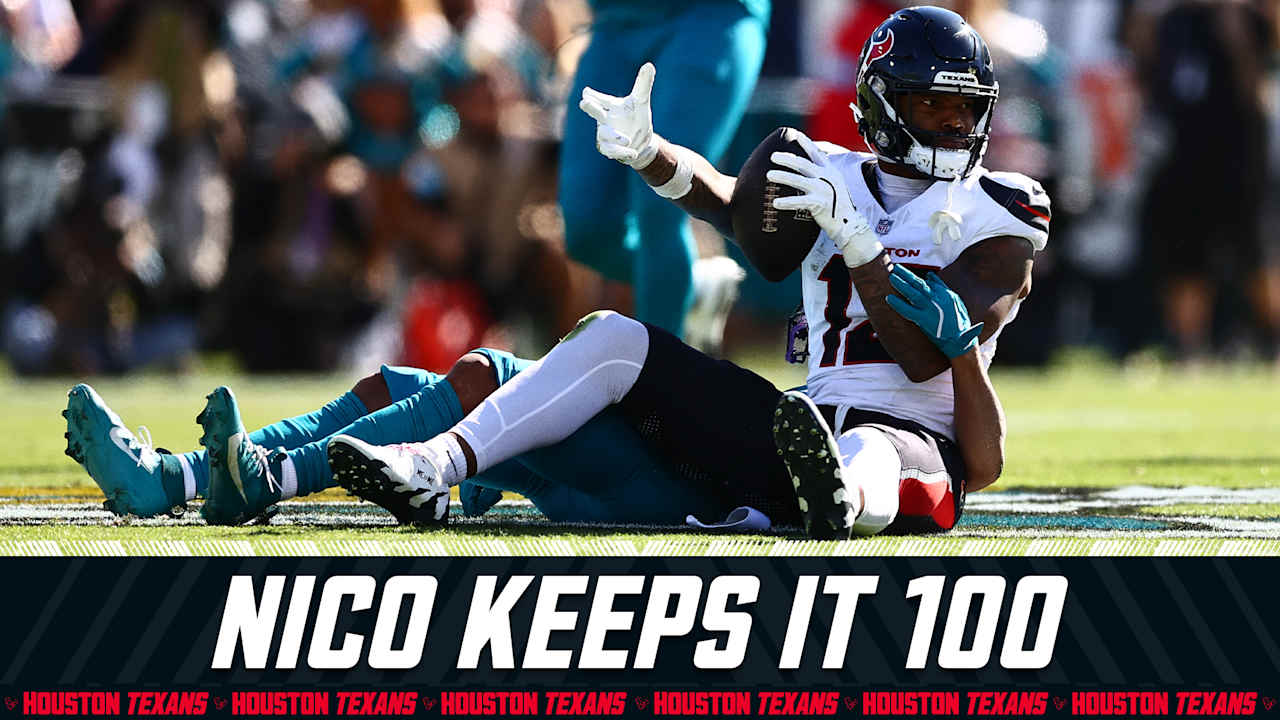Houston Texans wide receiver Nico Collins cracked the 100-yard mark on ...