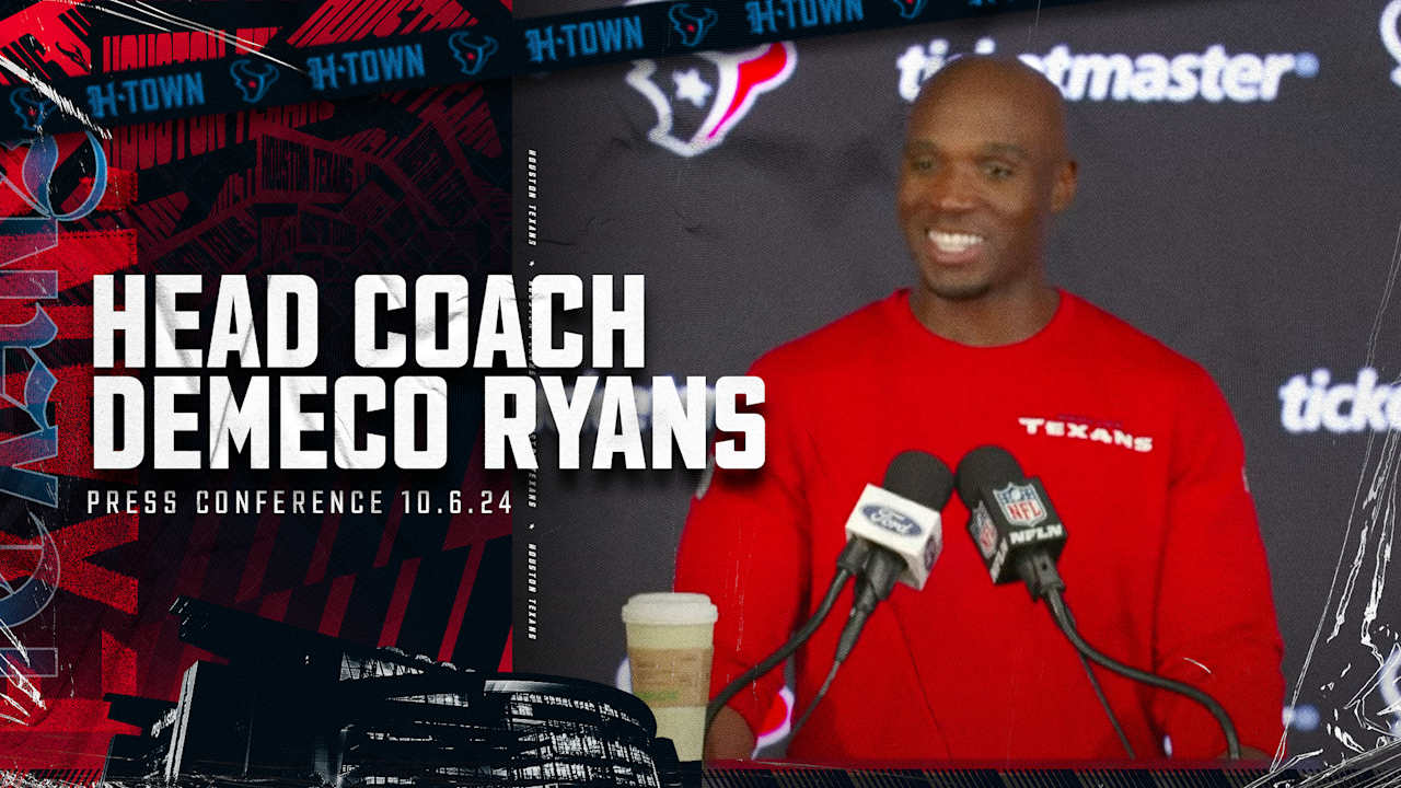 DeMeco Ryans speaks to the media following Week 5