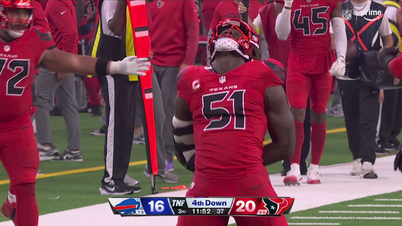 18-yard sack!? Will Anderson Jr. chases Allen around before takedown to ...