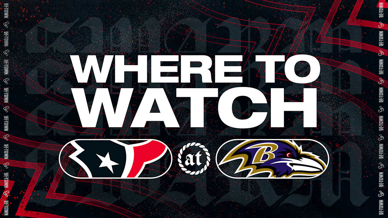 Where to stream, watch or listen to Texans at Ravens