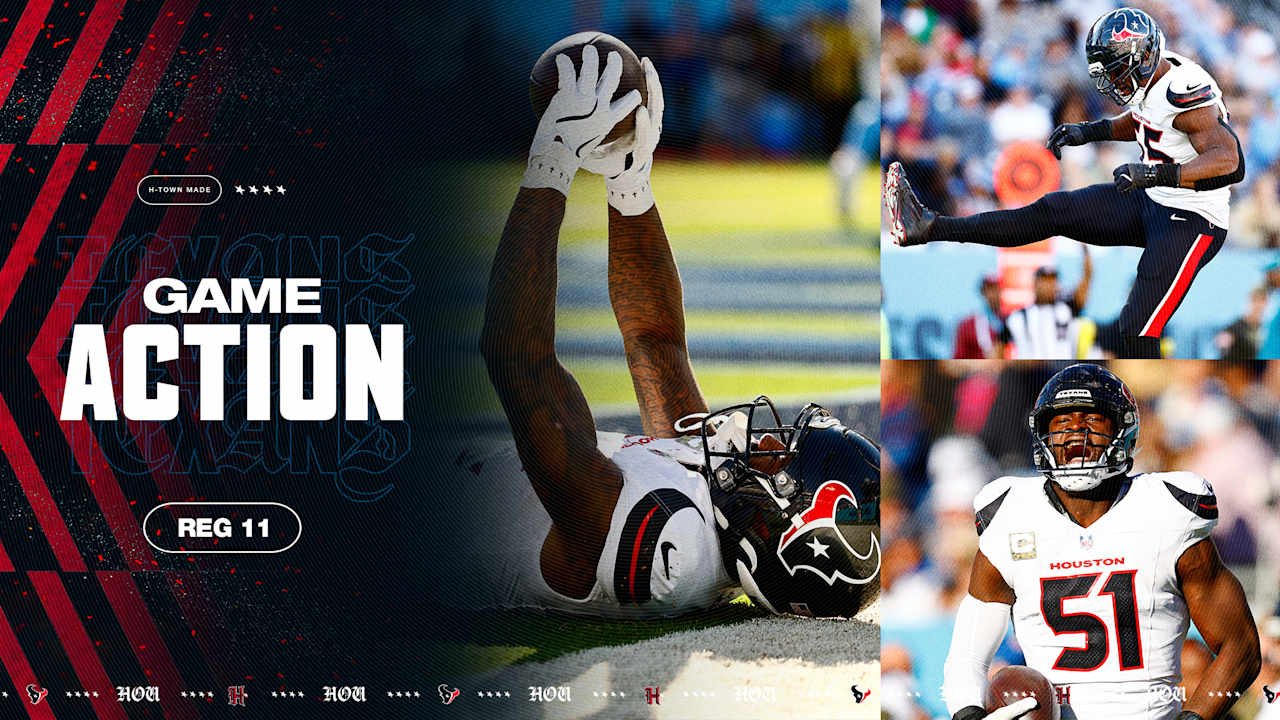 Gameday Action: Texans at Titans | Week 11