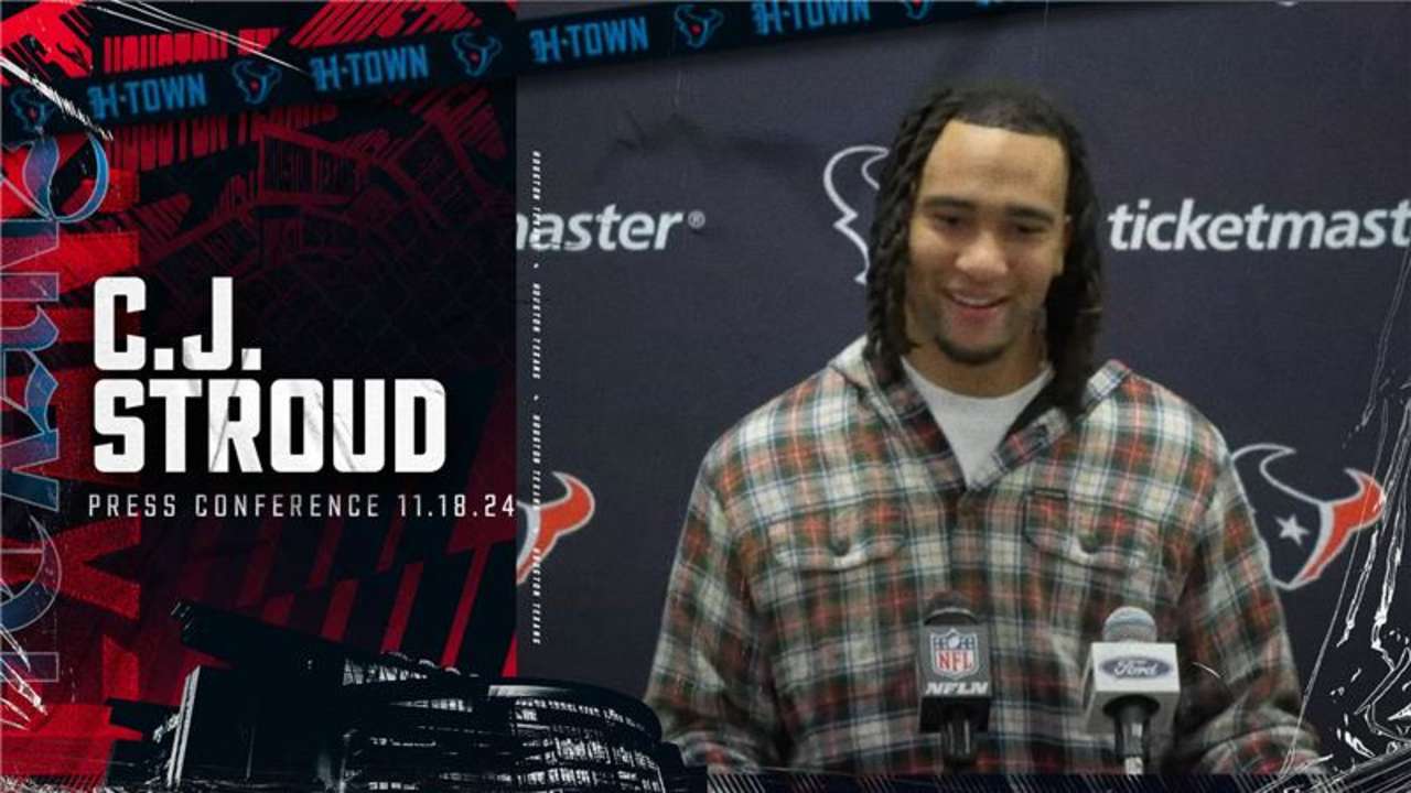 C.J. Stroud speaks after the win over Dallas