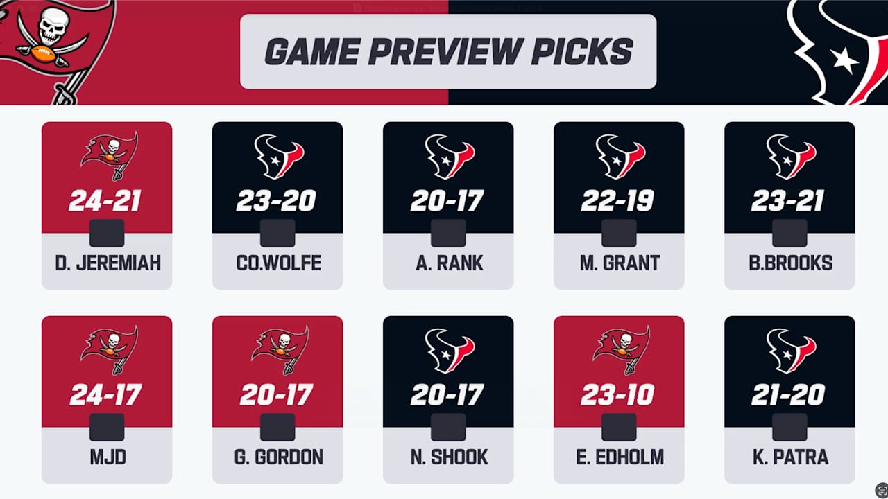 Texans vs. Buccaneers preview Week 2