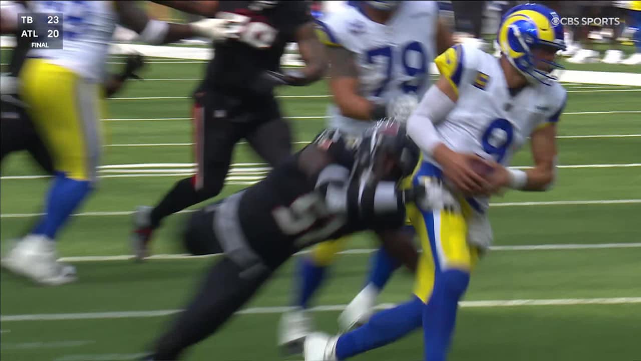 Wild Snap Alert! Matthew Stafford gets hauled down by Will Anderson Jr ...