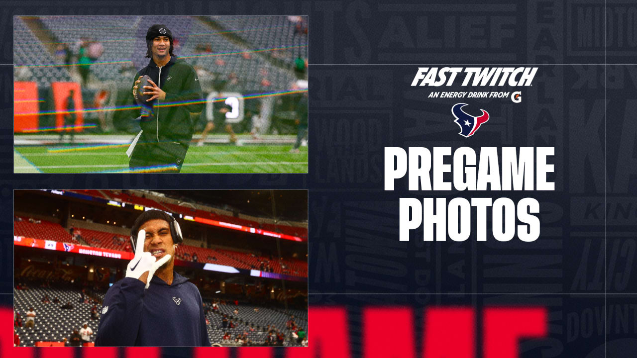 Pregame Photos: Texans warm up for primetime matchup against the Cleveland Browns