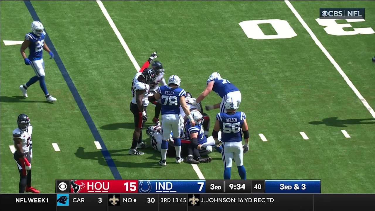 Fatukasi wallops Richardson for a Texans sack