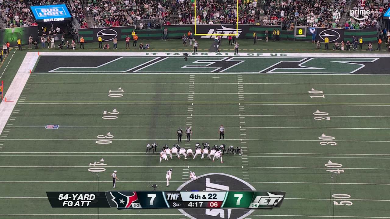Fairbairn drains 54-yard FG vs the Jets