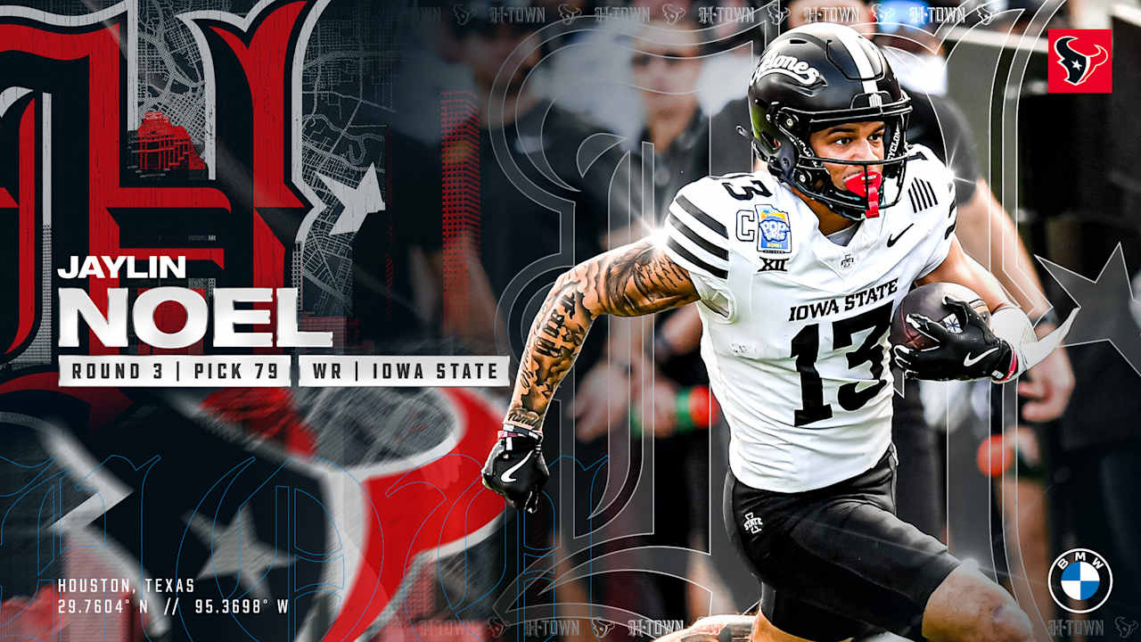 Iowa State WR Jaylin Noel is the Texans 3rd Round Pick at 79th overall