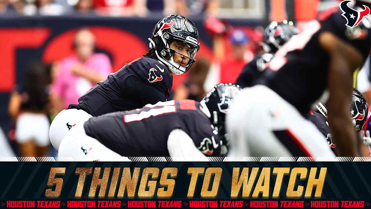 Here are five things to watch when the Houston Texans face the Los ...