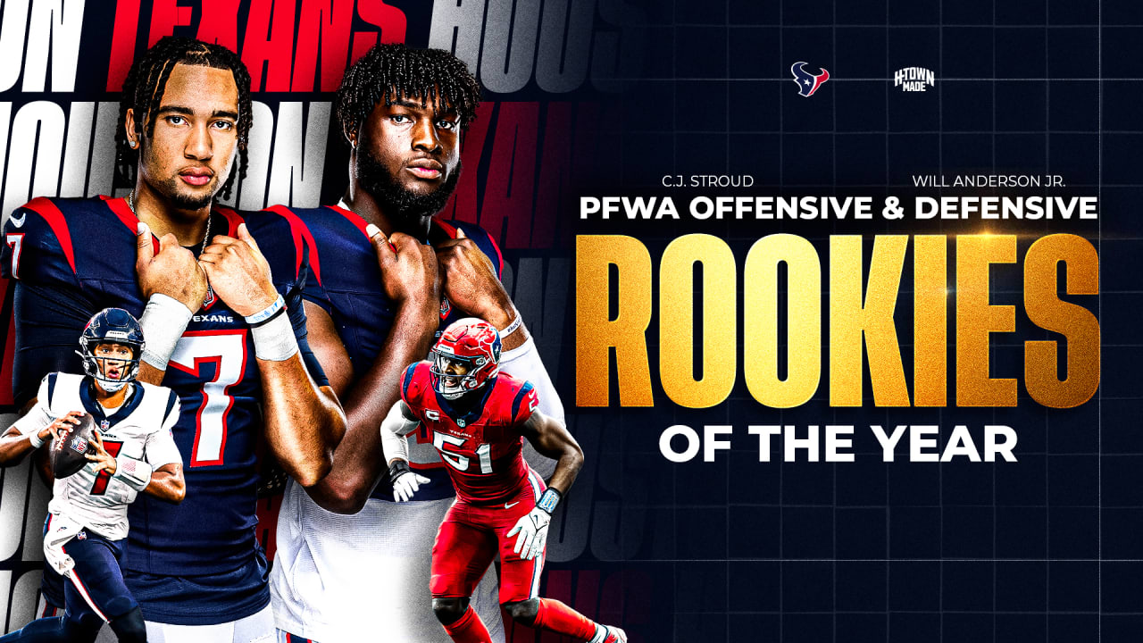 Houston Texans QB C.J. Stroud and DE Will Anderson Jr. named PFWA’s Offensive and Defensive ...