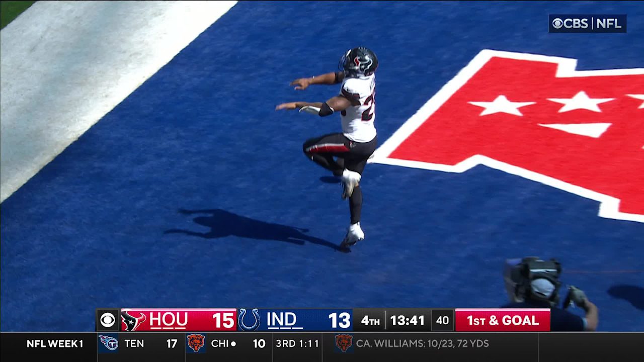TOUCHDOWN HIGHLIGHT: Mixon it up! RB scores his first TD for the Texans