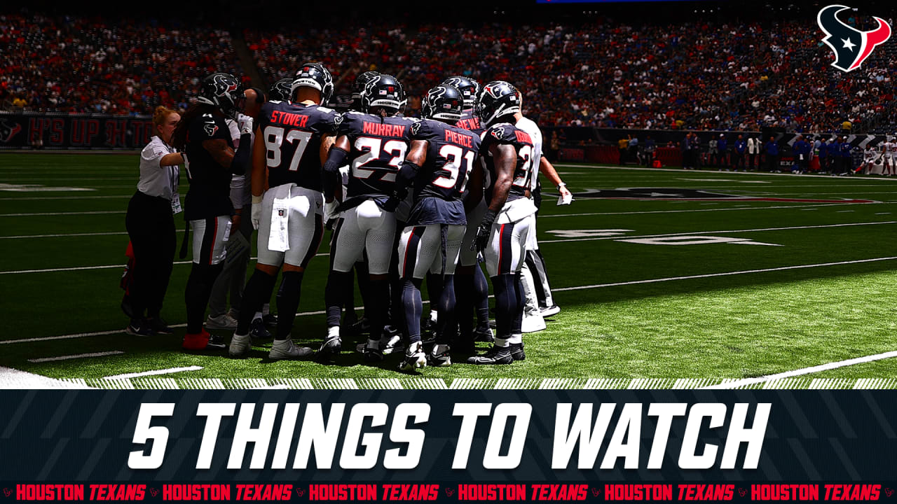 Here are five things to watch when the Houston Texans host the New York ...