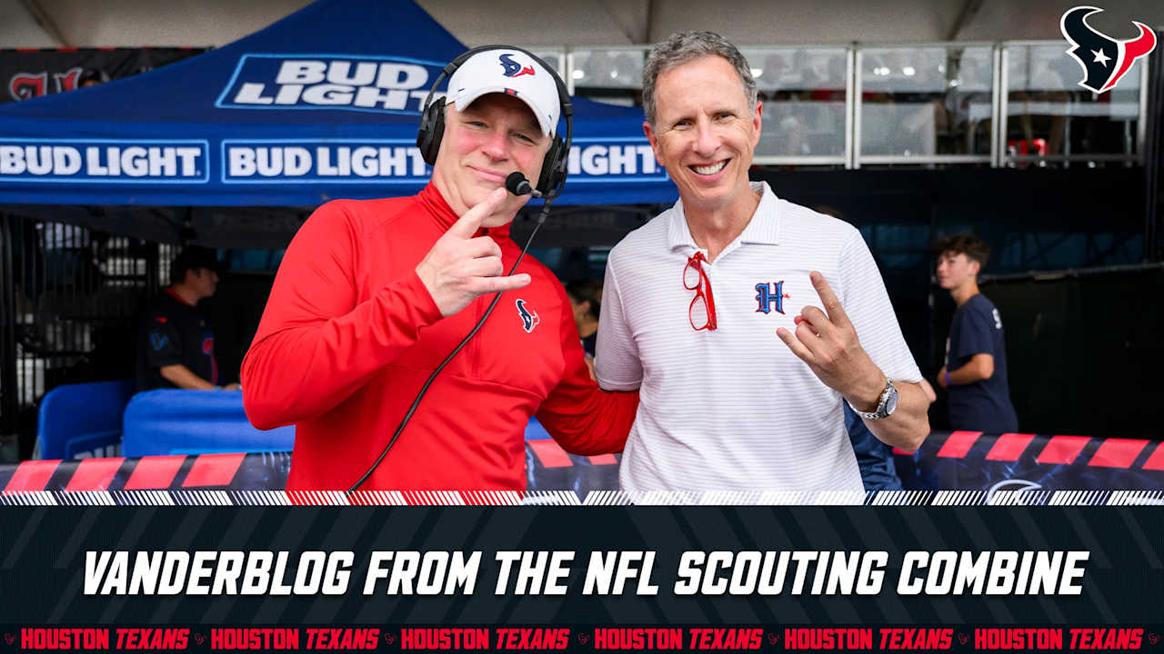 Voice of the Texans Marc Vandermeer is in Indianapolis for the 2025 NFL ...