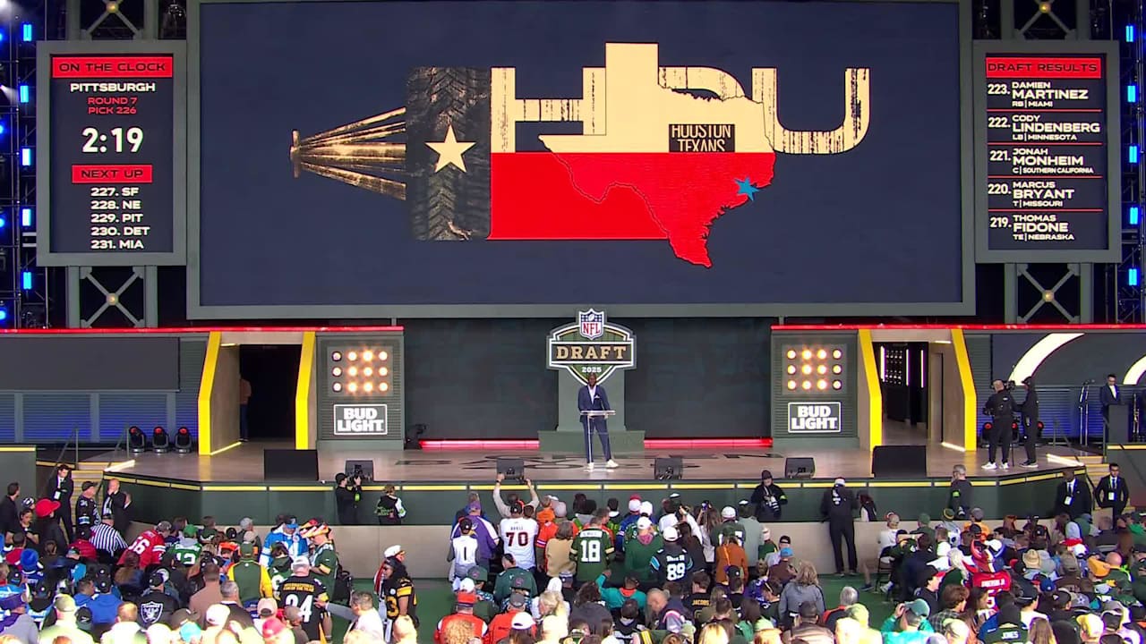 Texans select Kyonte Hamilton with No. 224 pick in 2025 draft