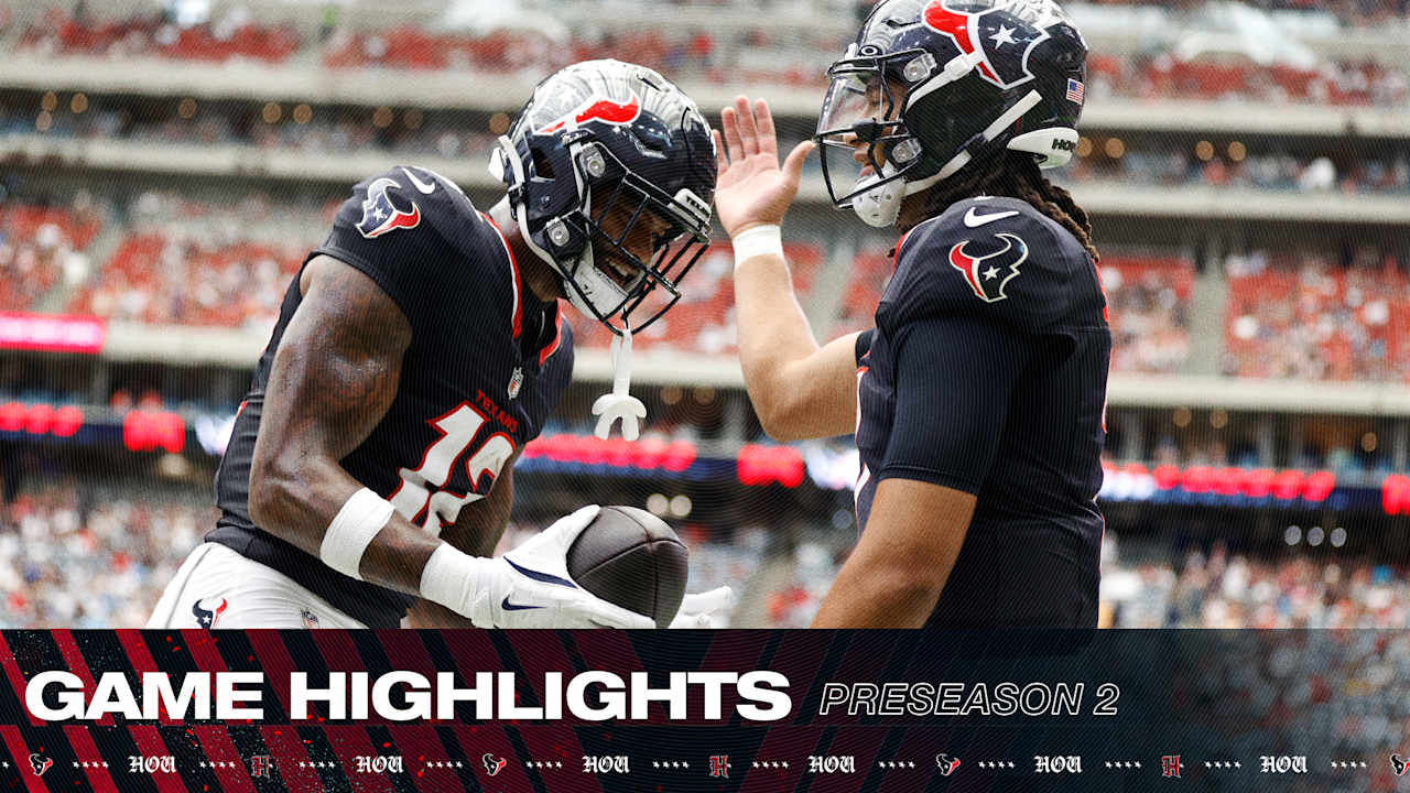 HIGHLIGHTS: Texans reach the endzone twice in win over Panthers