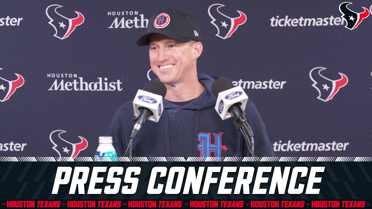 Bobby Slowik addressed the media ahead of Texans at Chiefs | Jan 15, 2025