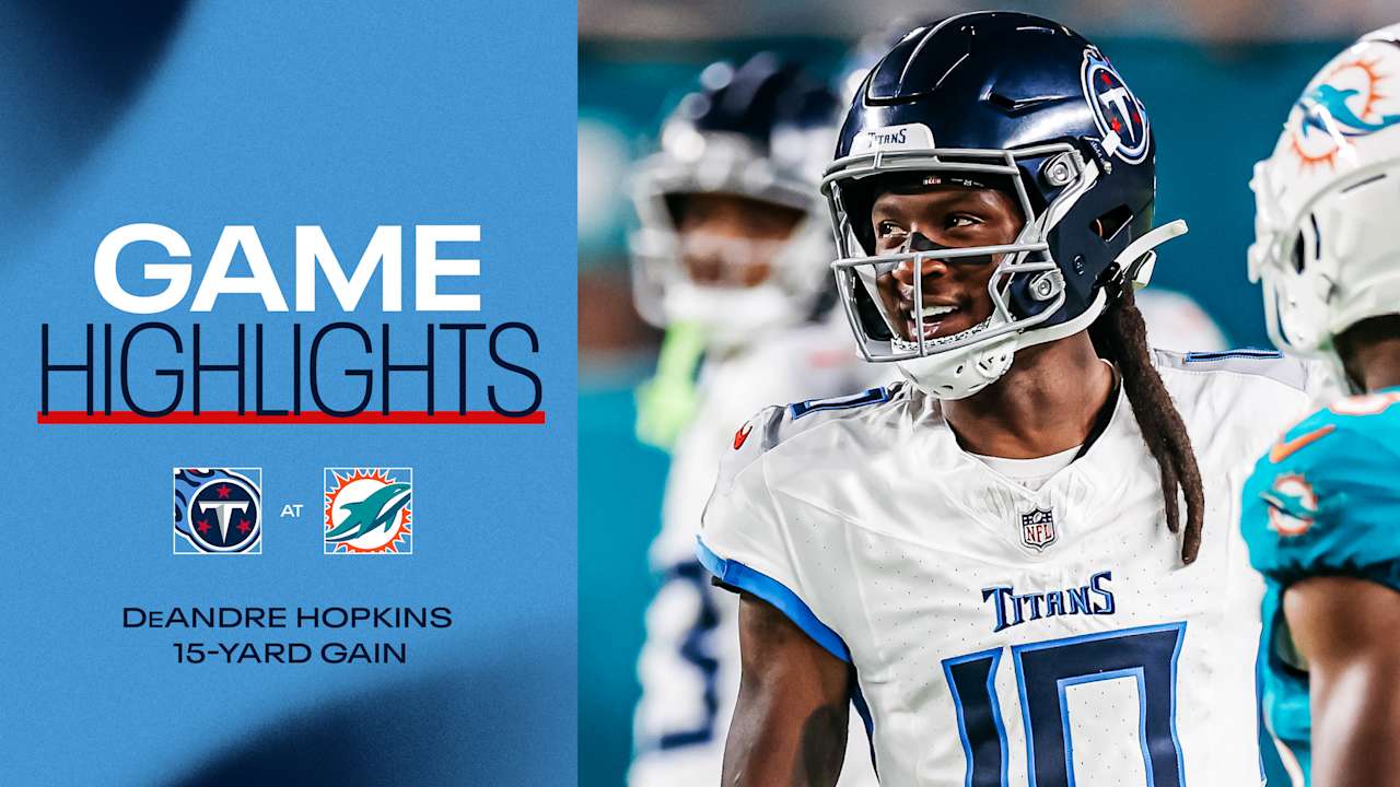 DeAndre Hopkins Secures Sliding Grab for 15-Yard Gain | Game Highlights