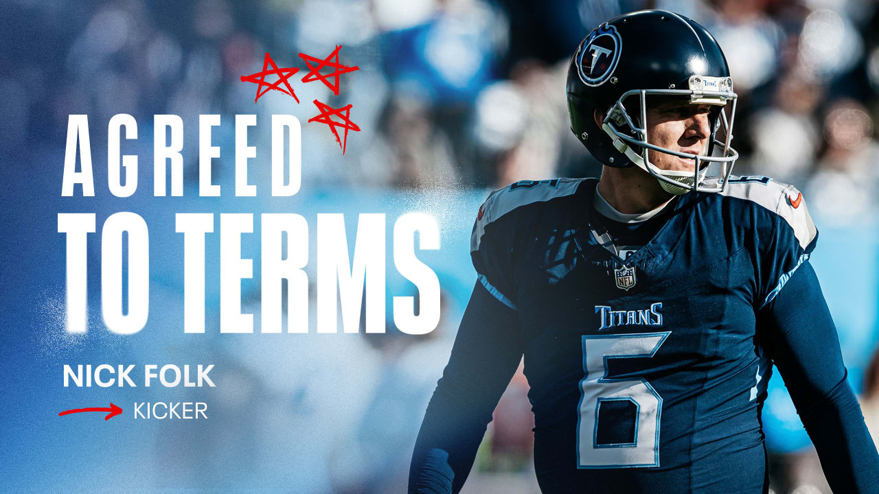 Titans Agree to Terms With Kicker Nick Folk