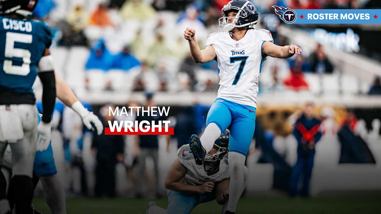 Titans Waive Kicker Matthew Wright