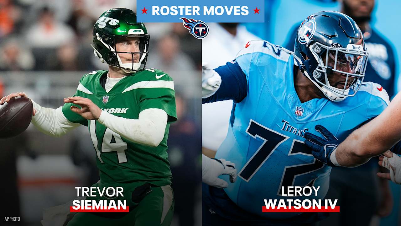 Titans Promote Tackle Leroy Watson IV to 53-Man Roster, Sign QB Trevor ...