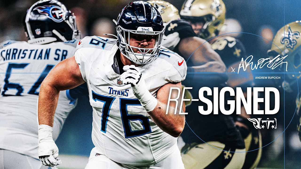 Titans Agree to Terms on Contract With OL Andrew Rupcich