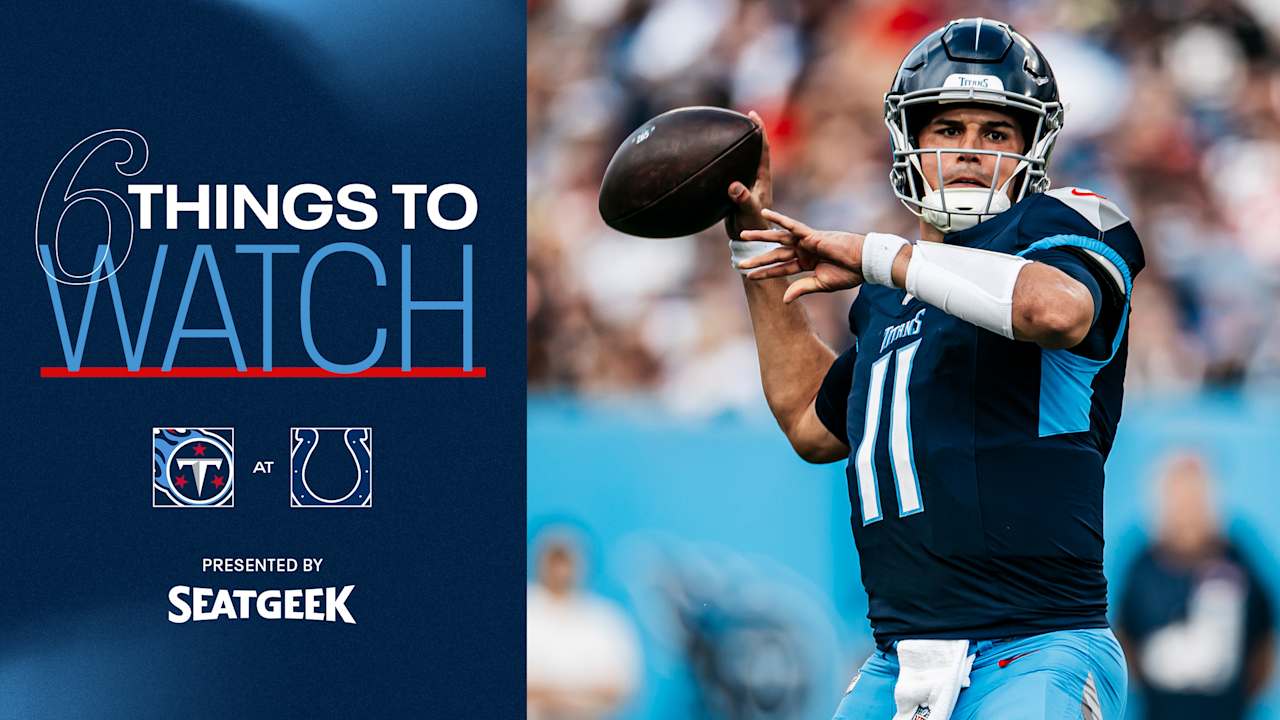 Six Things to Watch for the Titans in Sunday's Game at the Colts