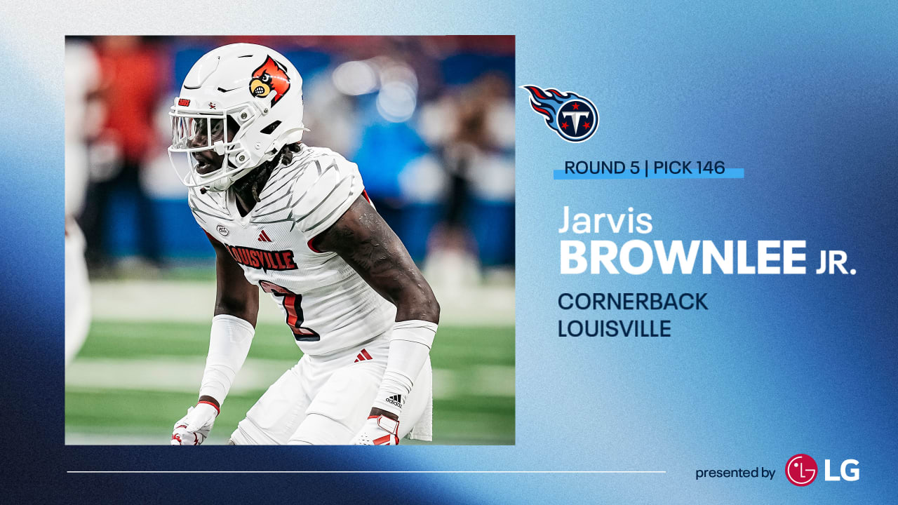 Titans Select Louisville CB Jarvis Brownlee Jr. in Fifth Round of the ...