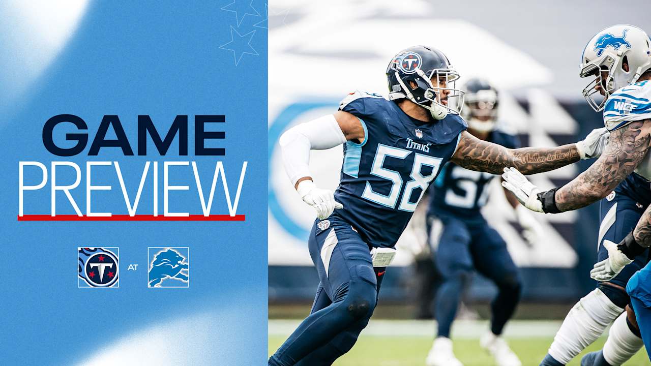 Game Preview: Titans Visit Detroit For First Time Since 2016