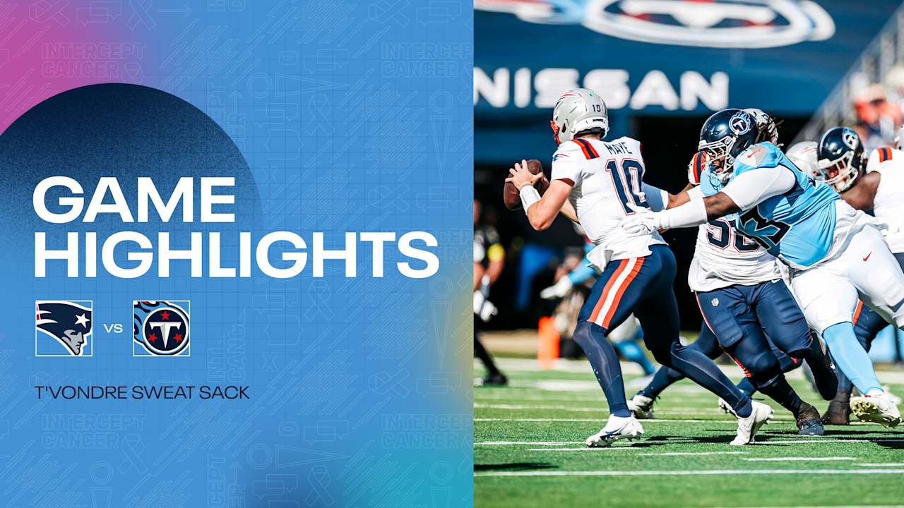 T'Vondre Sweat Takes Down Drake Maye for His First Sack of the Year ...