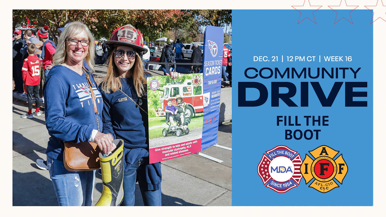 Titans Week 16 Community Drive to "Fill the Boot" for Muscular ...