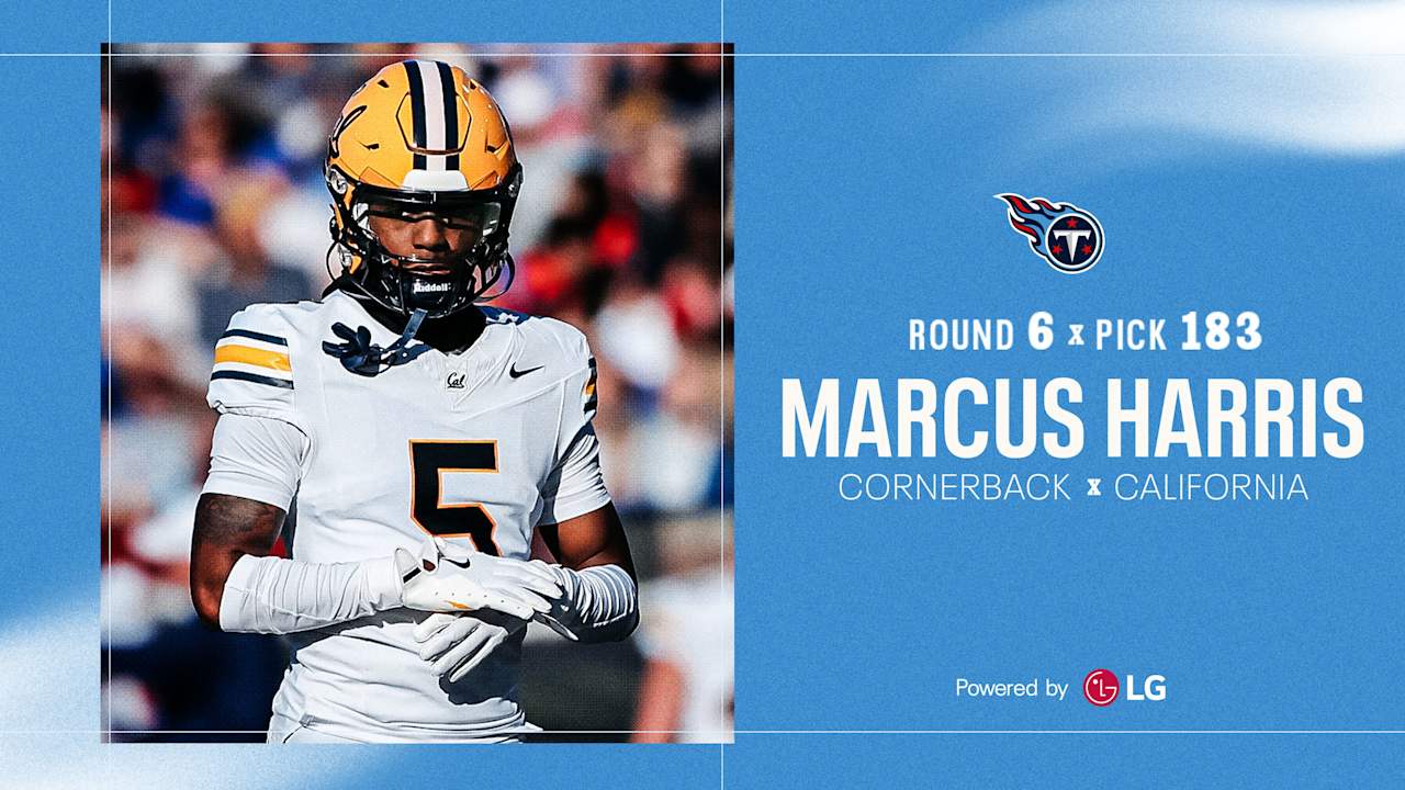 Titans Select California CB Marcus Harris in Sixth Round of the NFL Draft