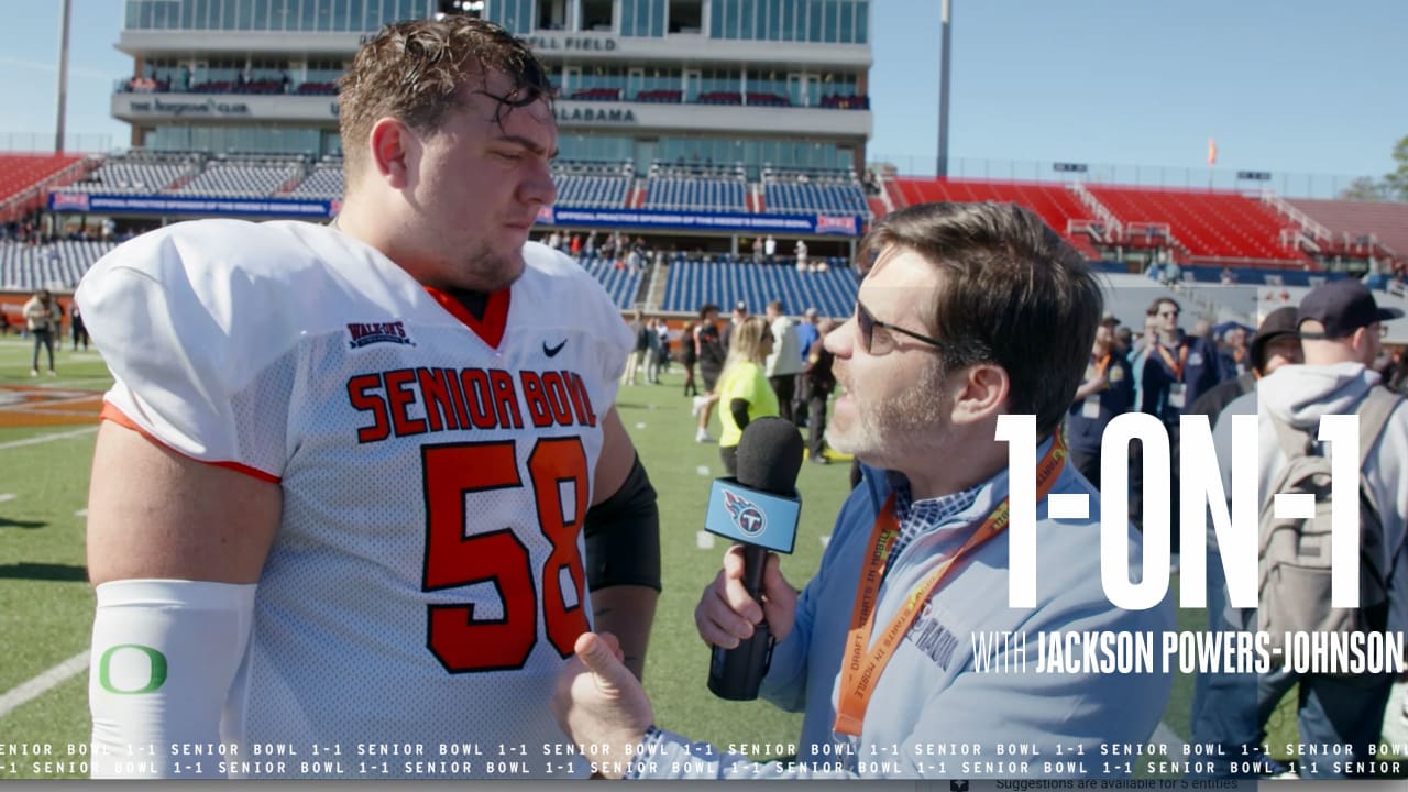 Jackson Powers-Johnson at the Senior Bowl | 1-on-1