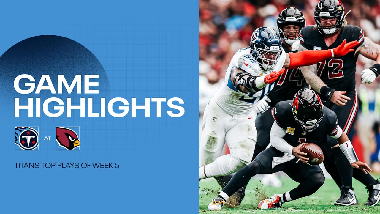 Titans' Top Plays vs. Cardinals Week 5 | Game Highlights