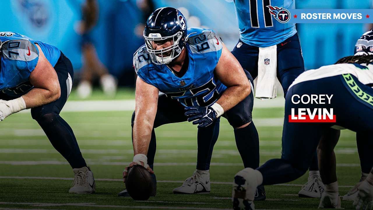 Titans Promote Center Corey Levin to Active Roster, Make Two Others Gameday Elevations