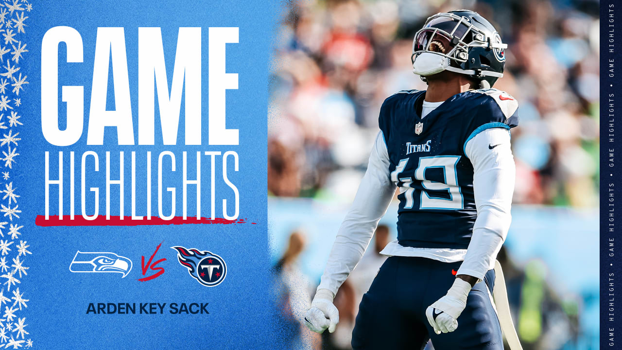 Arden Key Gets Past Charles Cross with Ease for 7-Yard Sack of Smith ...