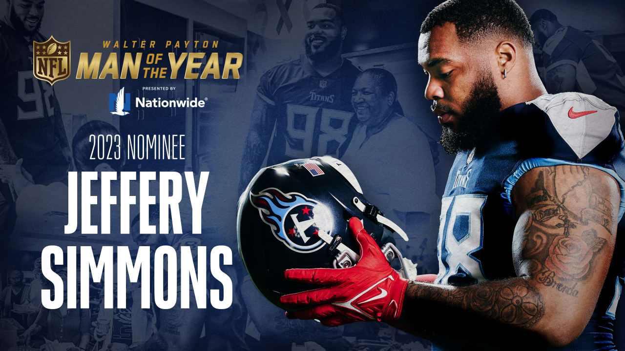 Jeffery Simmons Named Titans' Nominee For Walter Payton NFL Man of the ...