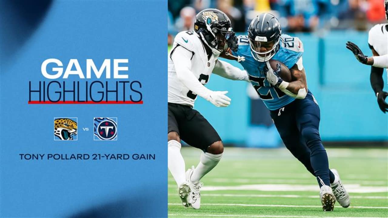 Pollard Shows Off the Power on 21-Yard Stiff Arming Burst | Game Highlights