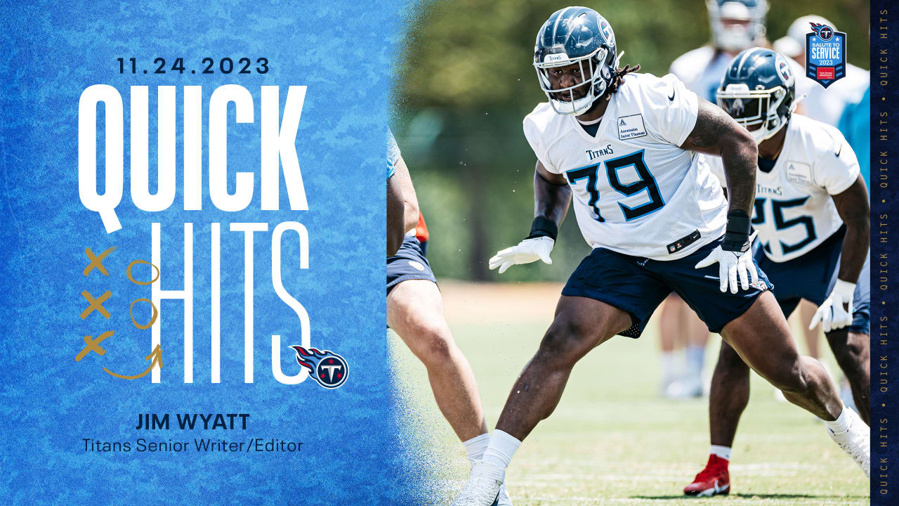 Quick Hits on the Titans From Friday of Panthers Week