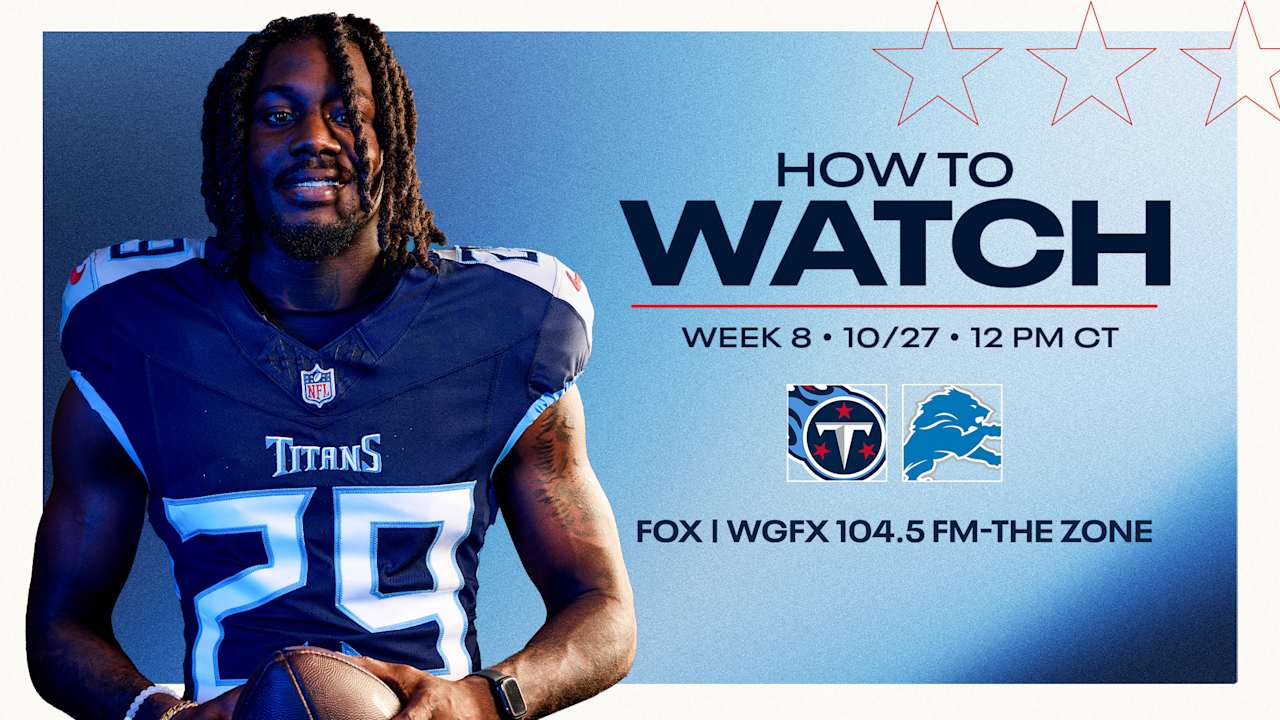 Tennessee Titans at Detroit Lions: How to Watch, Listen and Live Stream