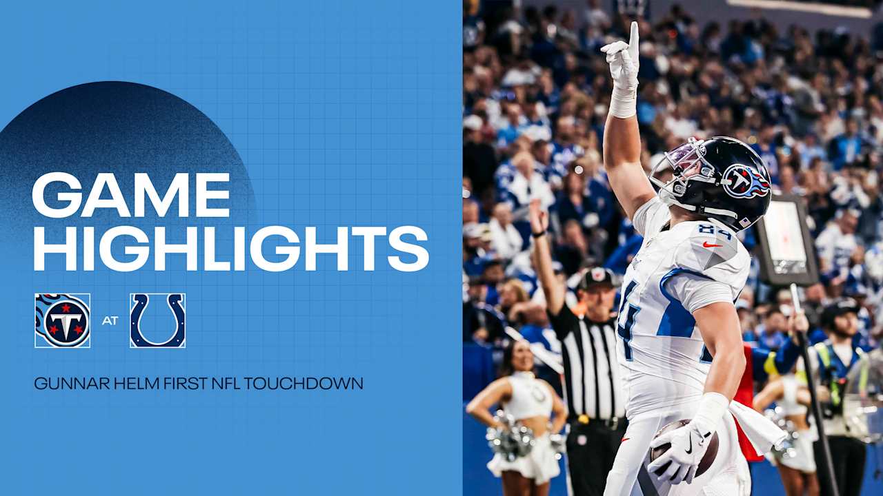 Gunnar Helm Scores First Career NFL TD on National Tight Ends Day ...