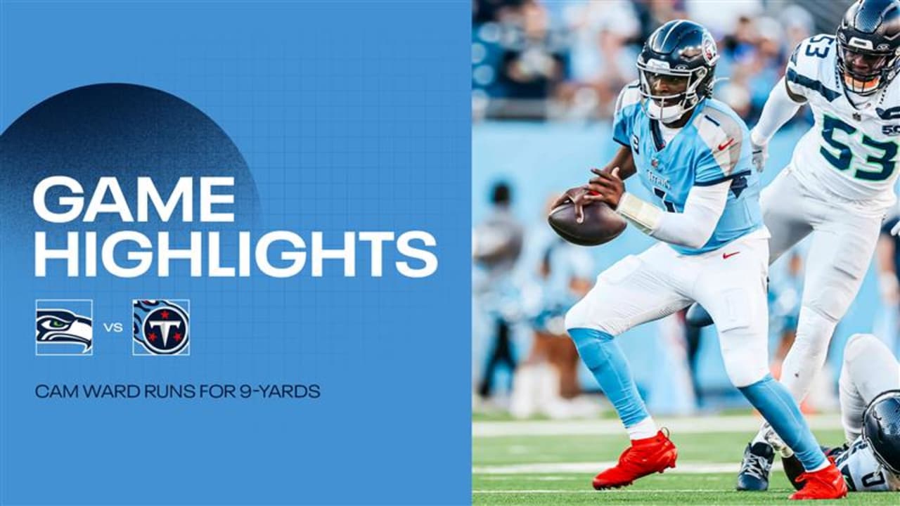Cam Ward Keeps Titans Drive Alive With 9-Yard Run | Game Highlights