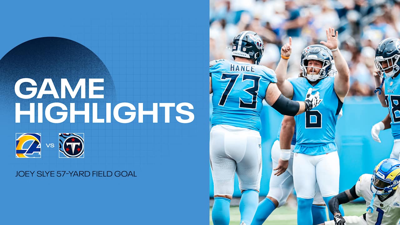 Joey Slye is GOOD from 57 Yards | Game Highlights