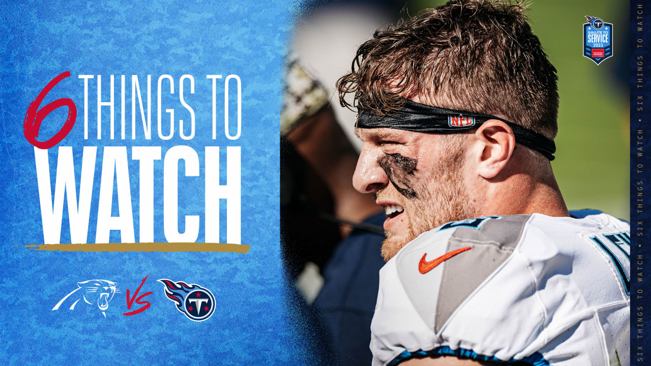 Six Things to Watch for the Titans vs the Panthers