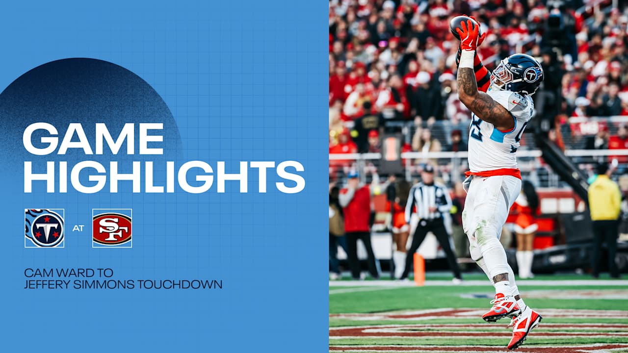 Cam Ward Hits Jeffery Simmons for DT's Second Career TD Catch | Game ...