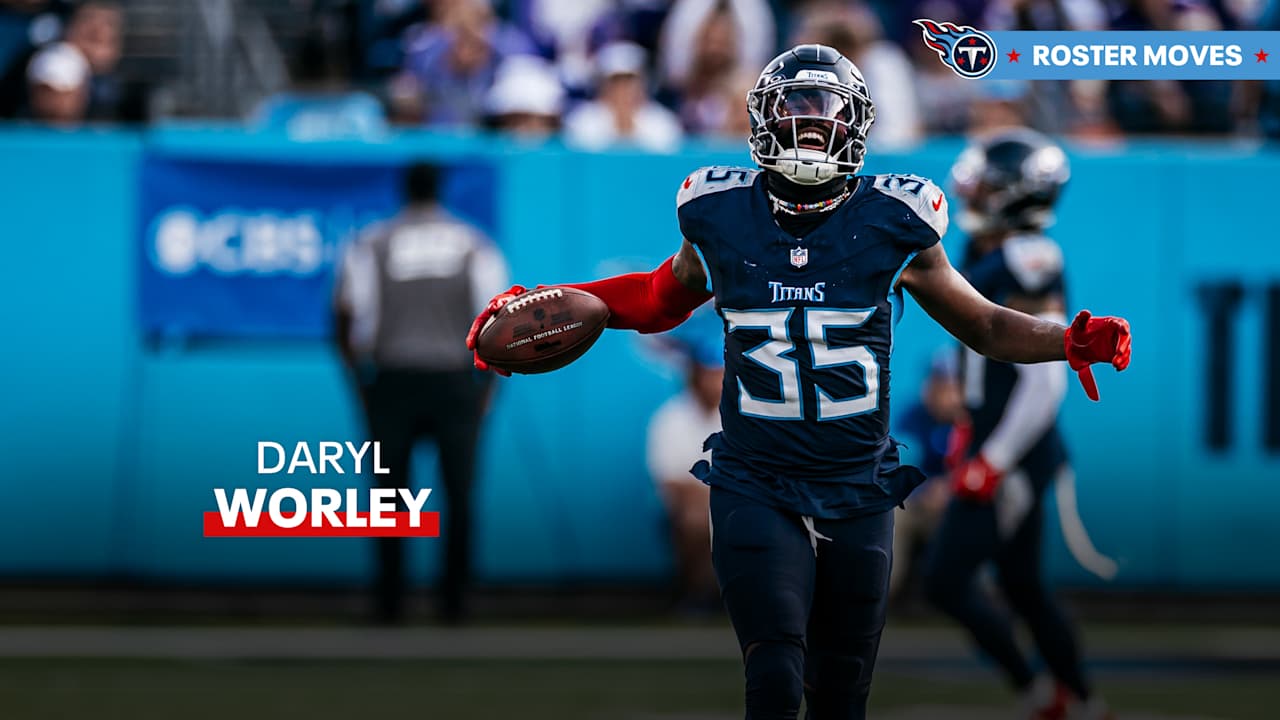 Titans Promote DB Daryl Worley to the Team’s 53-Man Roster