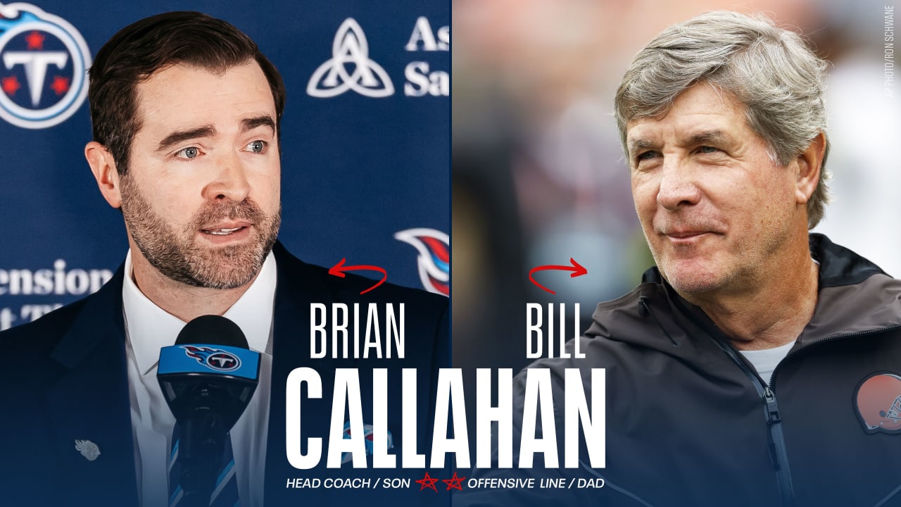 Titans HC Brian Callahan Thankful to Have His Father, Bill, on Coaching ...