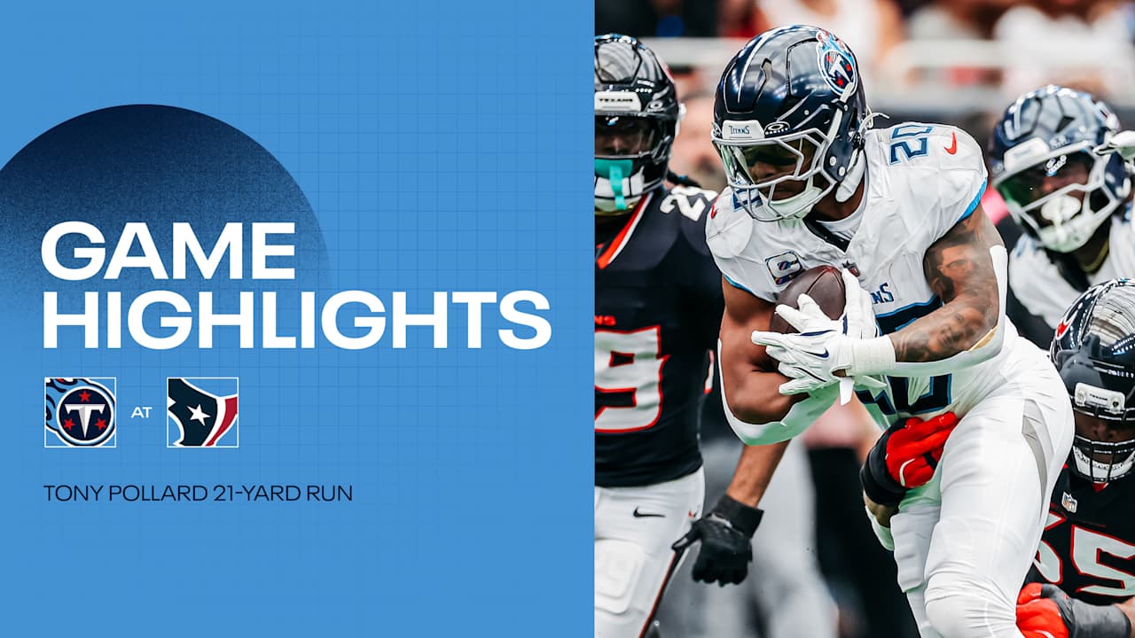 Tony Pollard's 21-Yard Run vs Texans | Game Highlights