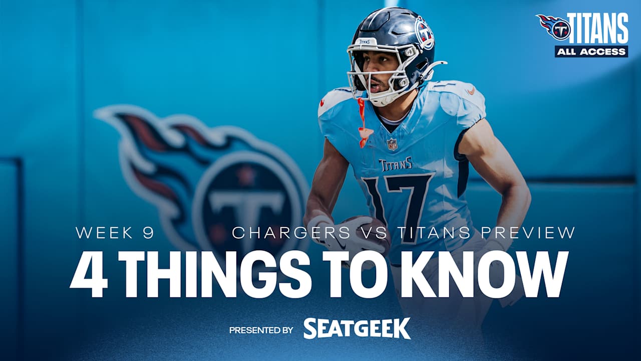 Titans Return Home for Week 9 | Four Things To Know presented by SeatGeek